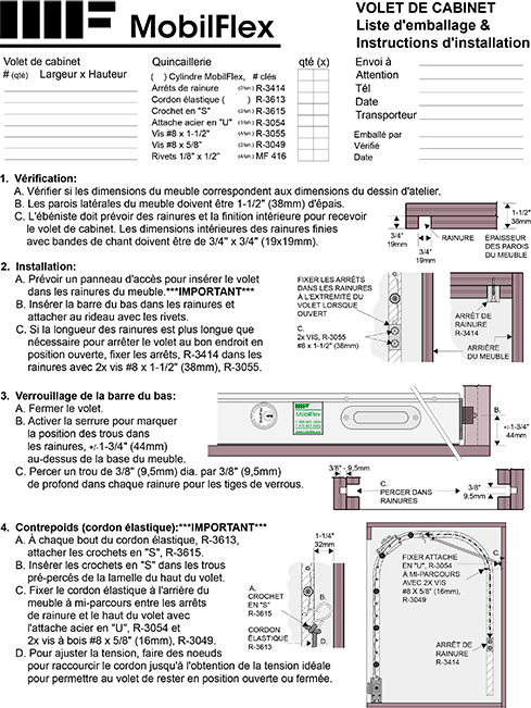 MobilFlex inc. - détails de portes repliables et roulantes, fermetures ...
