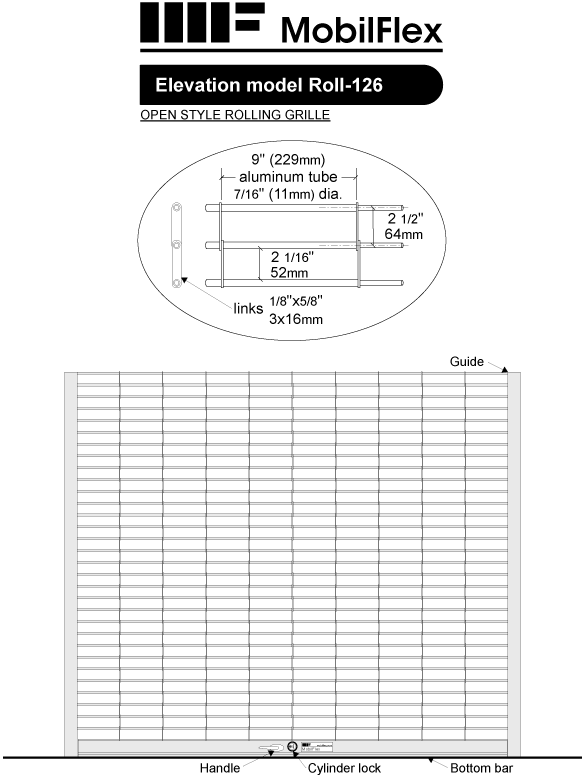 MobilFlex inc. - Roll126 :: Different styles of rolling grilles ...